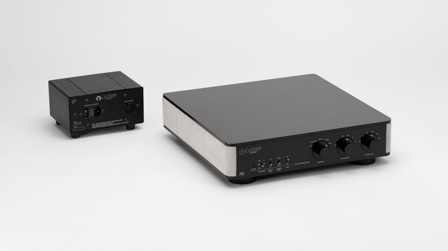 Closer Acoustics Flō phono preamplifier Iroko wood finish – Stereopolis